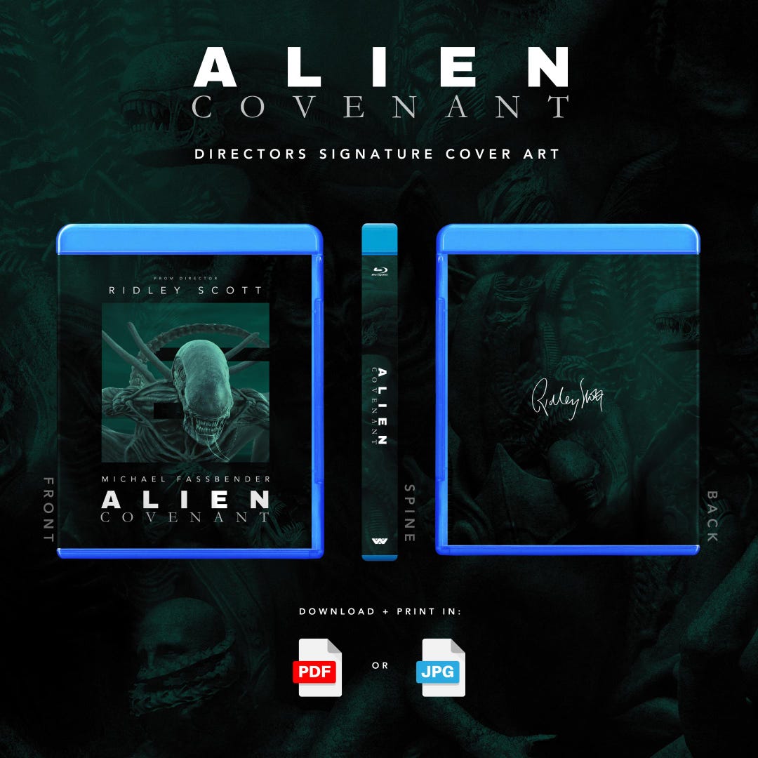 Alien Covenant Custom Blu-ray Insert – Digital File - Etsy UK