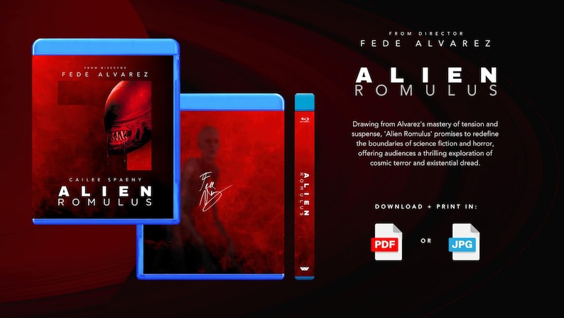 Alien Romulus Blu-ray Cover – High-res Fan Art Download - Etsy