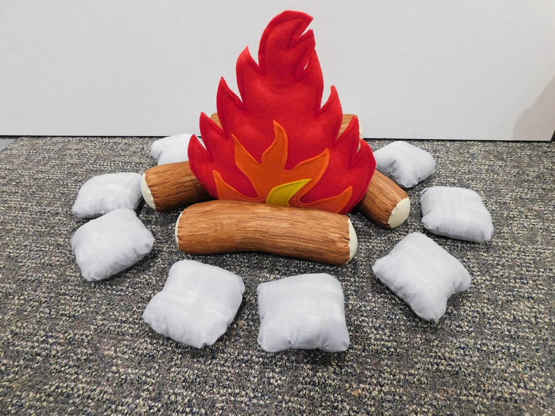 Retirement Sale, Kids Large Bonfire, Handmade Stuffed Toy, Pretend Play ...