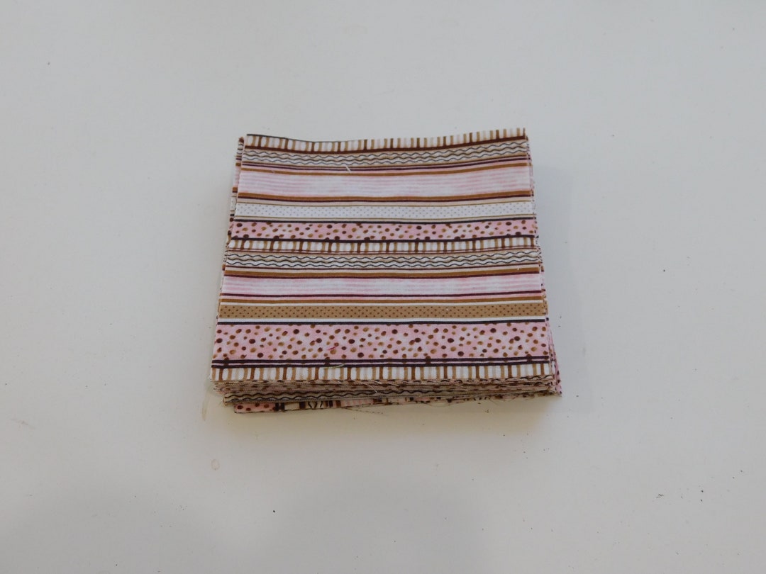 42 Pink Stripe Blocks 4.5 Inch Square - Etsy