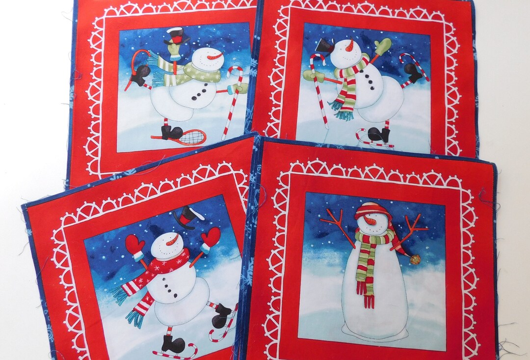 Snowman Blocks, 5 Different Patterns, Sold Individually - Etsy