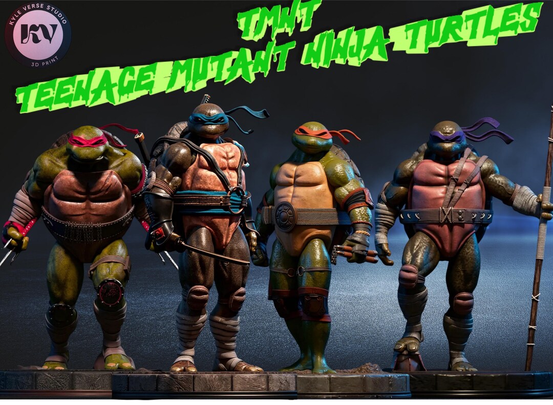 Bundle Ninja Turtle STL | Leonardo Raphael Michelangelo Donatello ...
