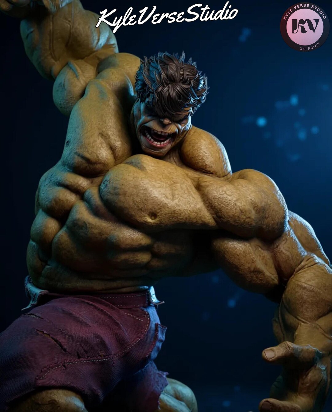 Hulk – Titan Rage Edition | 1:6 Scale Bust & Statue STL | Pre-supported ...
