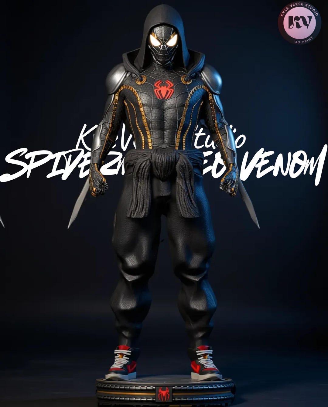 Neo Venom Spider Statue | 3D Printable Fan Art Model (disassembled ...