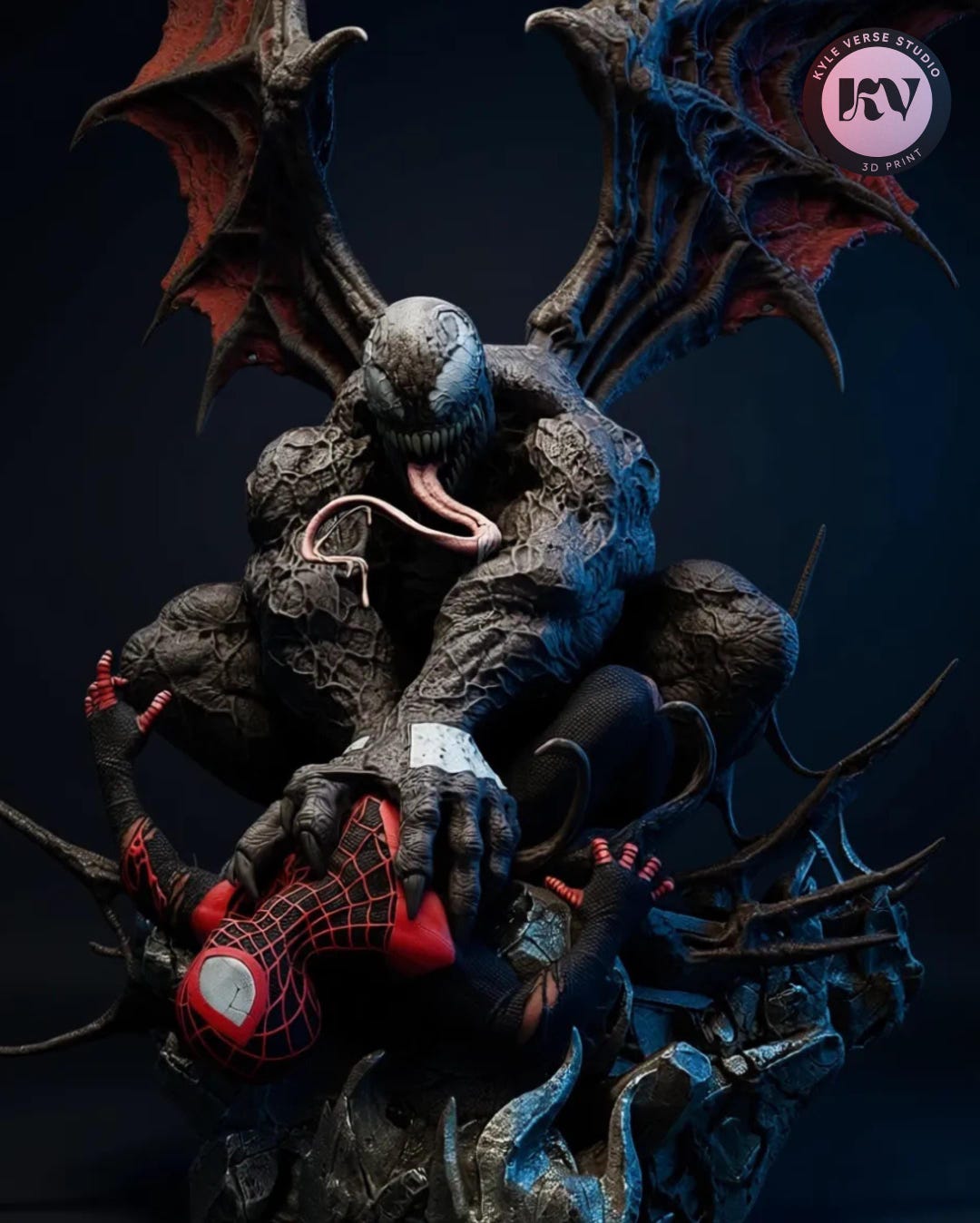 Winged Venom Vs Miles Morales – STL 3D Print - Etsy