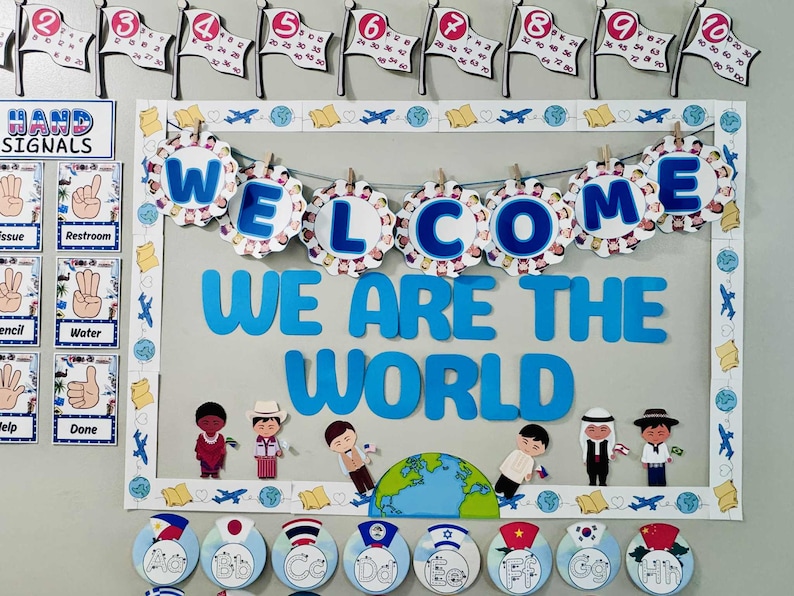 Around-the-world-themed Classroom Decor - Etsy