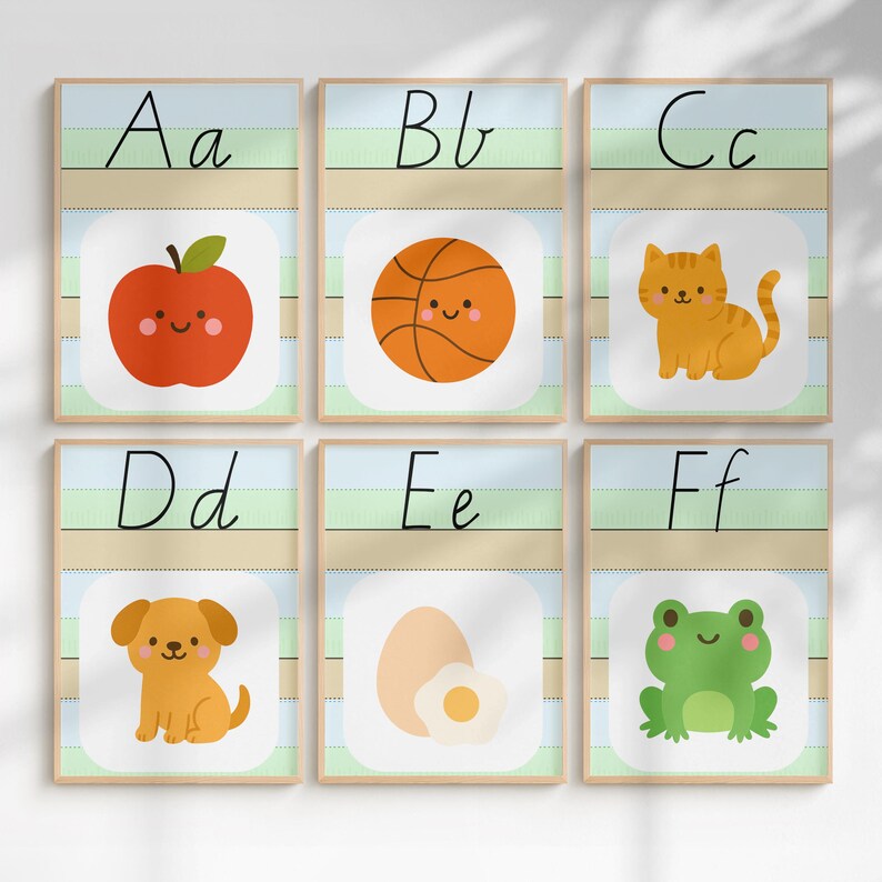 Victorian Cursive Alphabet Posters A-Z – Pastel Classroom Decor ...