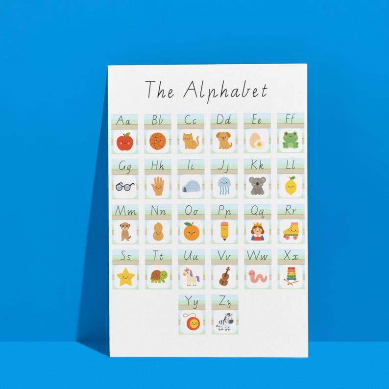 Victorian Cursive Alphabet Chart | Printable A–Z With Visual Cues ...