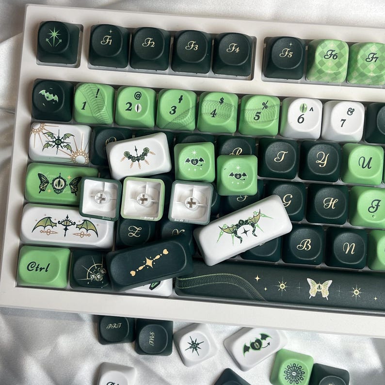 136-key“devil’s Eye”keycap Set|pbt Dye-sublimation Keycaps ...