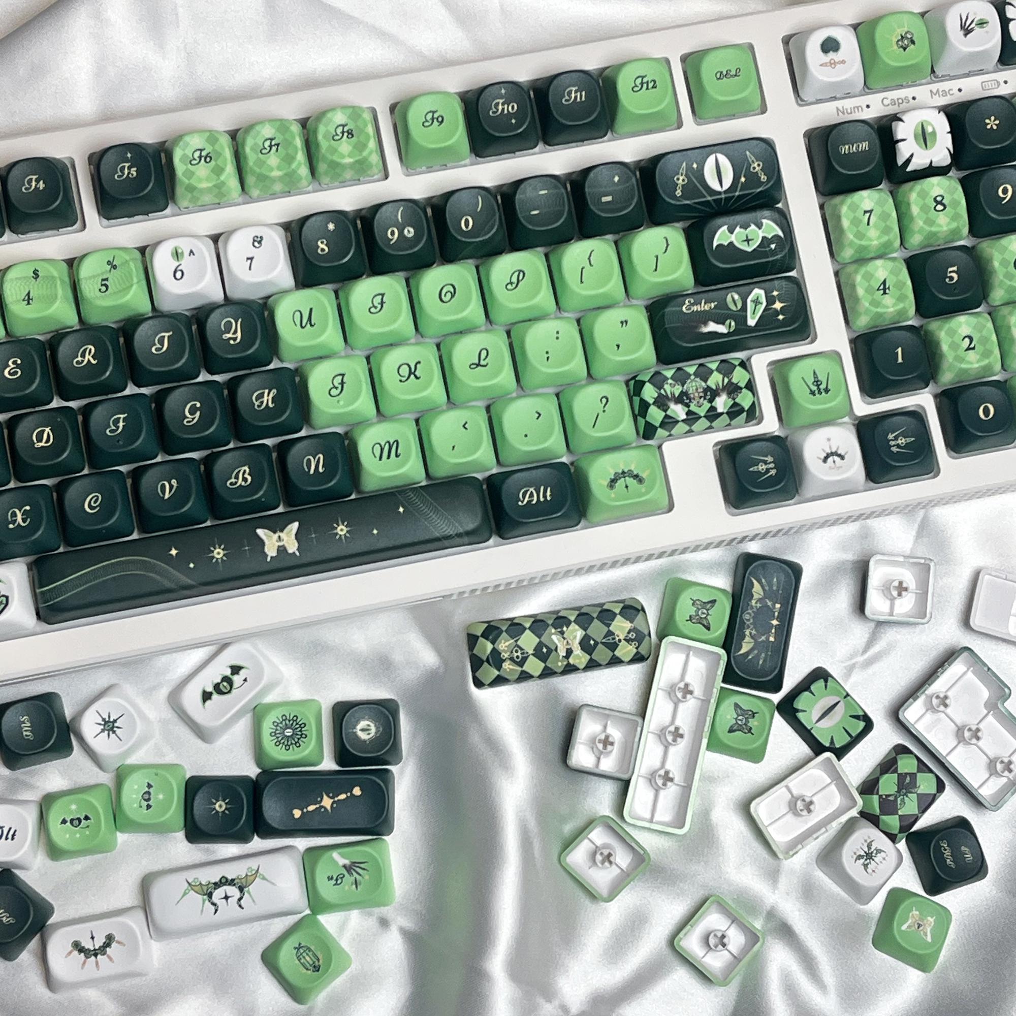 136-key“devil’s Eye”keycap Set|pbt Dye-sublimation Keycaps ...