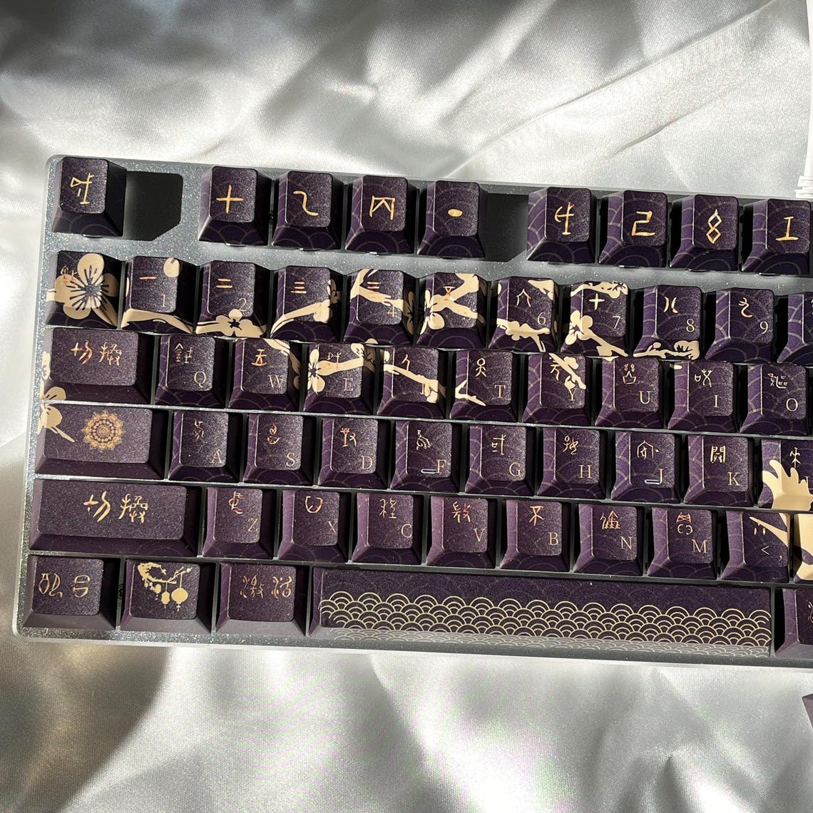 108-key Black Gold Anime Keycap Set|“beyond the Dawn” Gaming Keycaps ...