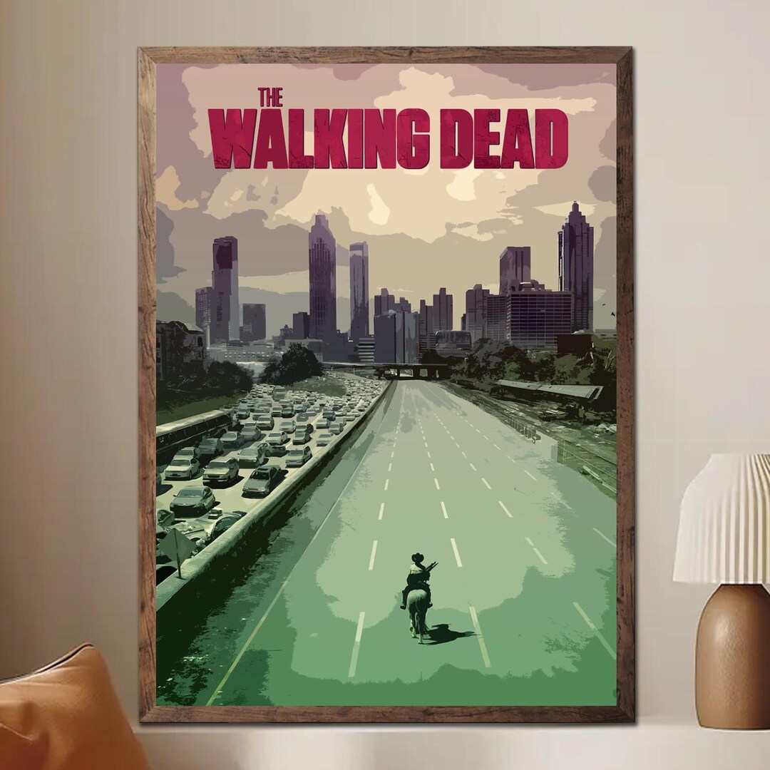 The Walking Dead Cityscape Poster Unframed, TWD Fan Gift, Dystopian ...