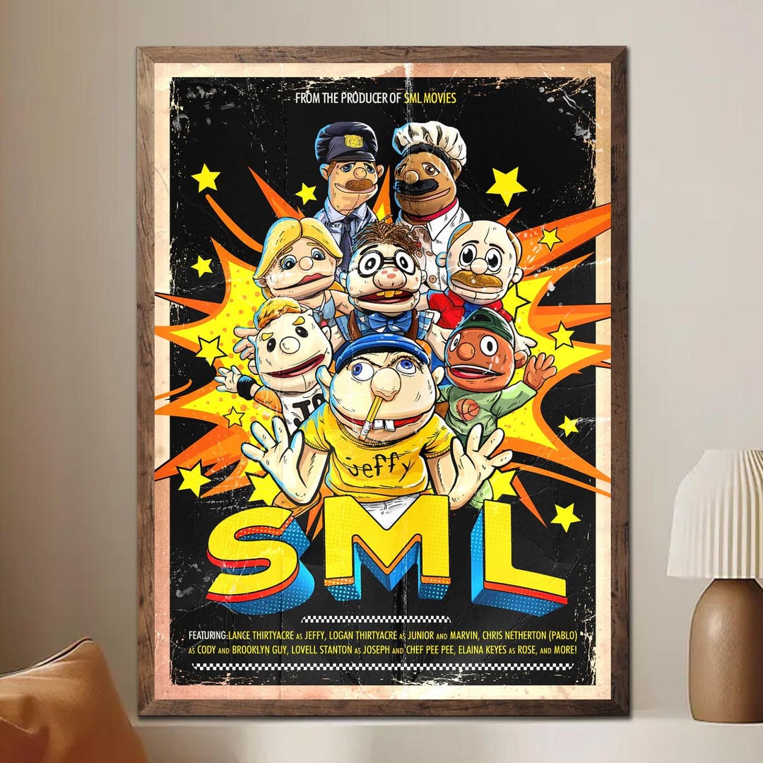SML Movie Poster Unframed, Jeffy Fan Art Print, Youtube Series Merch ...