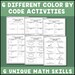 4th Grade Camping Math Color by Number Code| 6 Camping Day Math ...