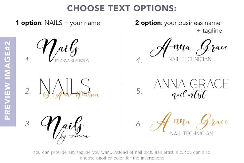 Custom Nail Salon Logo Design: Personalized Beauty Logo (made to Order ...