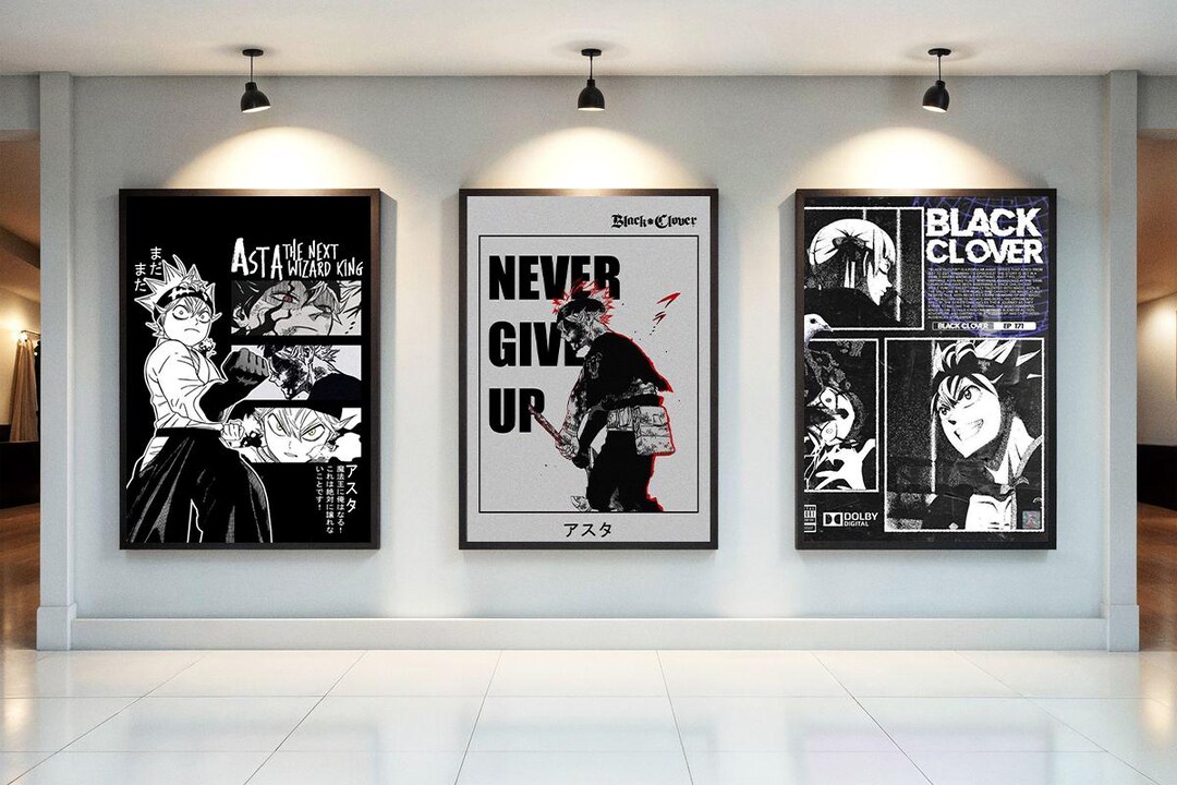 Black Clover Asta Poster | the Next Wizard King Anime Wall Art | Manga ...