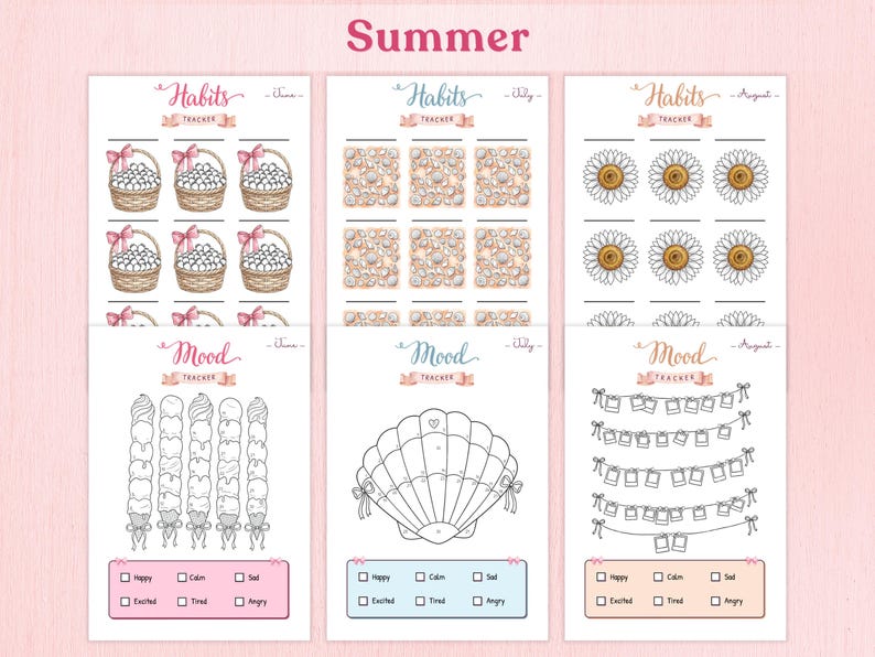 2026 Mood and Habit Tracker Bundle - Etsy