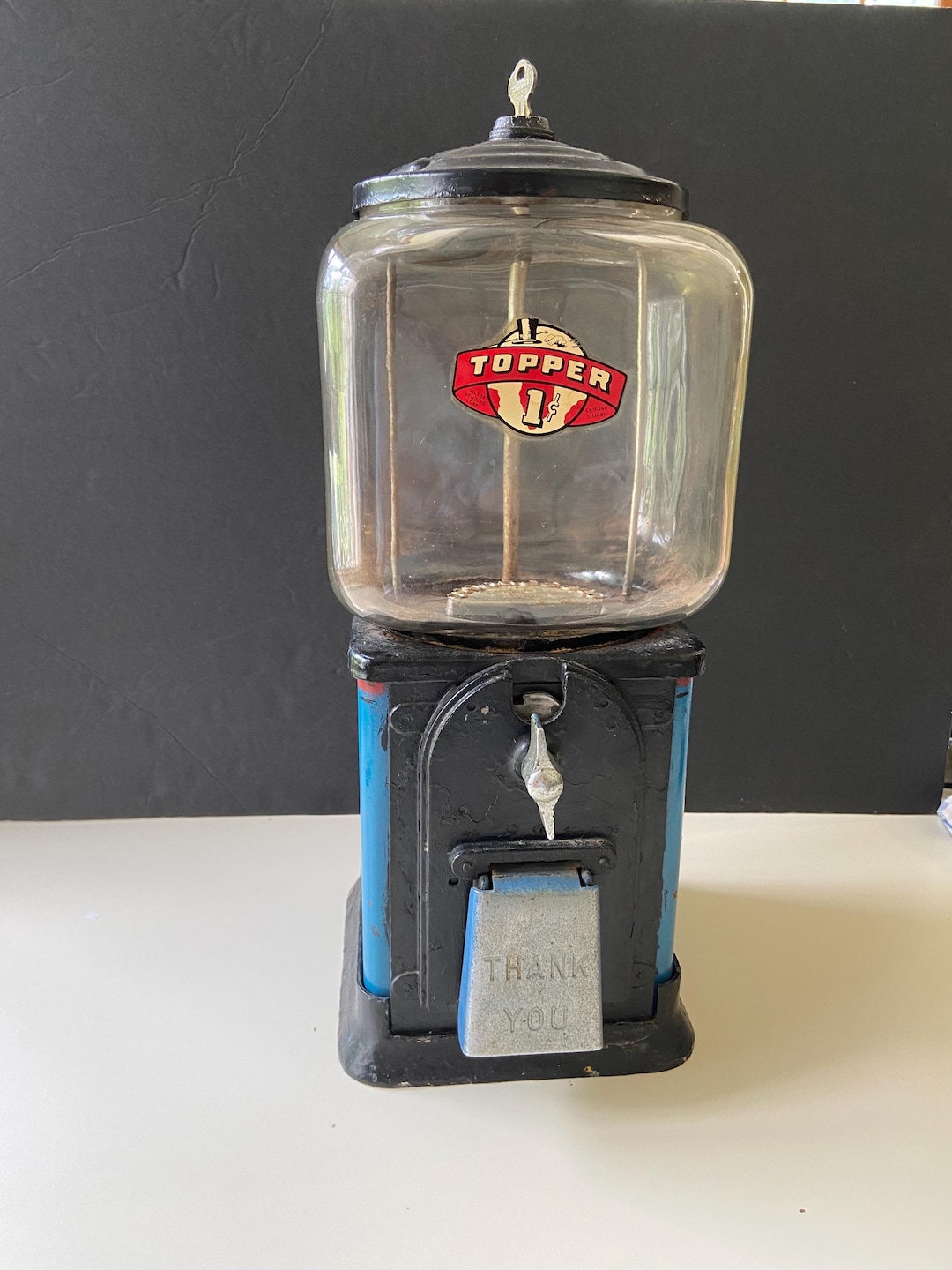 Vintage Topper Bubblegum Machine - Etsy