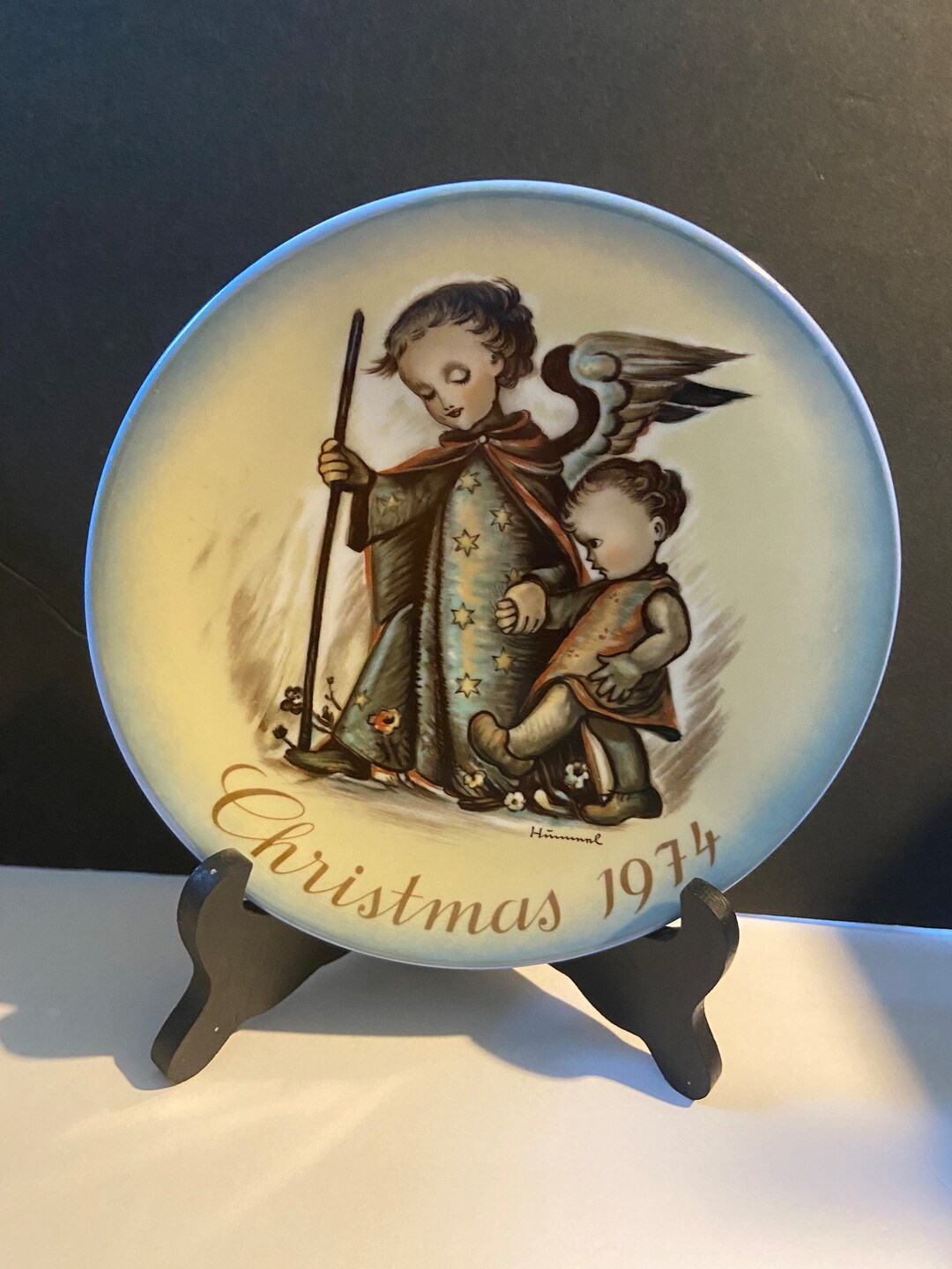 1974 Guardian Angel Plate Schmid - Etsy