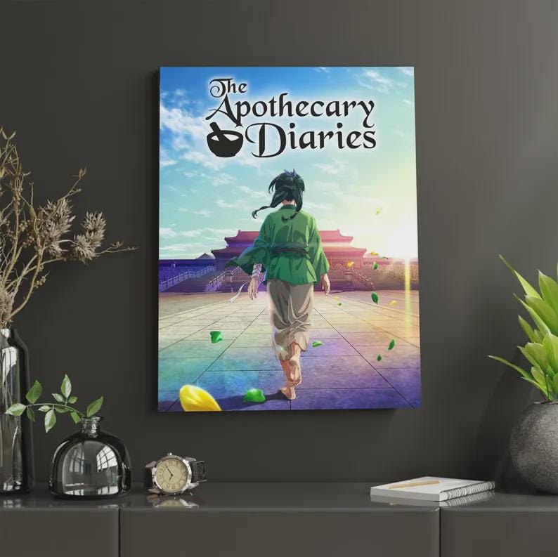 Maomao Apothecary Diaries Anime Canvas Poster: Japanese Art Print - Etsy