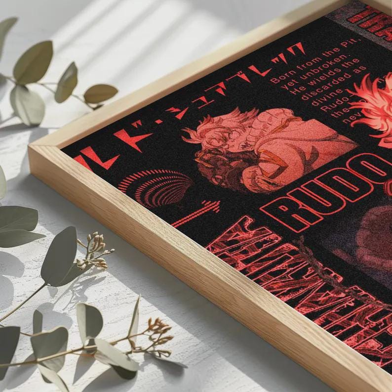 Gachiakuta Rudo Poster – Dark Anime Wall Art, Gritty Manga Print ...