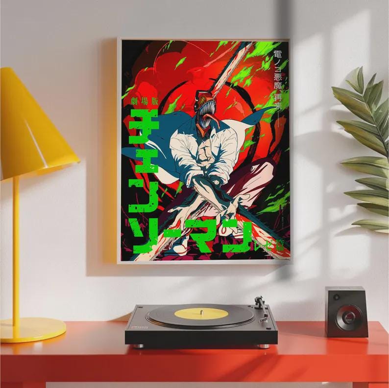 Chainsaw Man Movie Reze Arc Poster | Anime Wall Art - Etsy