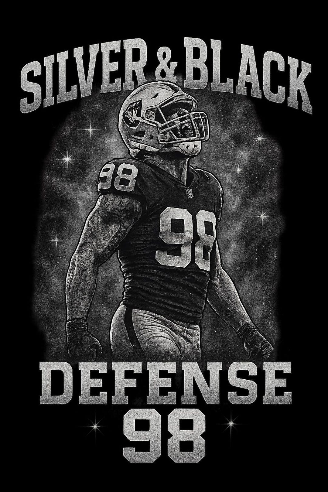 Silver & Black Raiders Image Bundle - Etsy