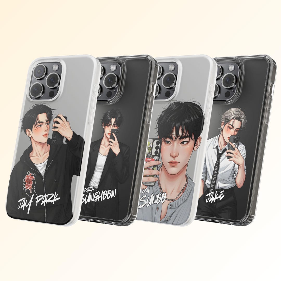 Enhypen Phonecase | Clear & Flexi Custom Case | Kpop Manhwa Art ...