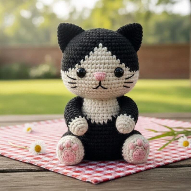 Instant Download Easy Crochet Cat Pattern | Beginner-friendly Amigurumi ...
