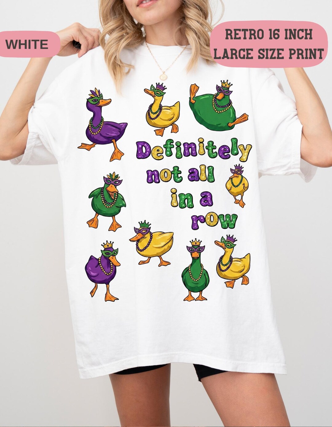 Comfort Colors® Most Definitely Not All in a Row Shirt,funny Duck Shirt ...