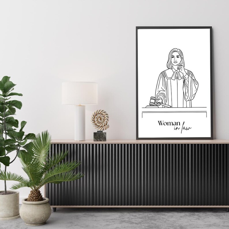 Woman in Law Poster – Legal Office Wall Art – Lawyer Printable Art, Law ...