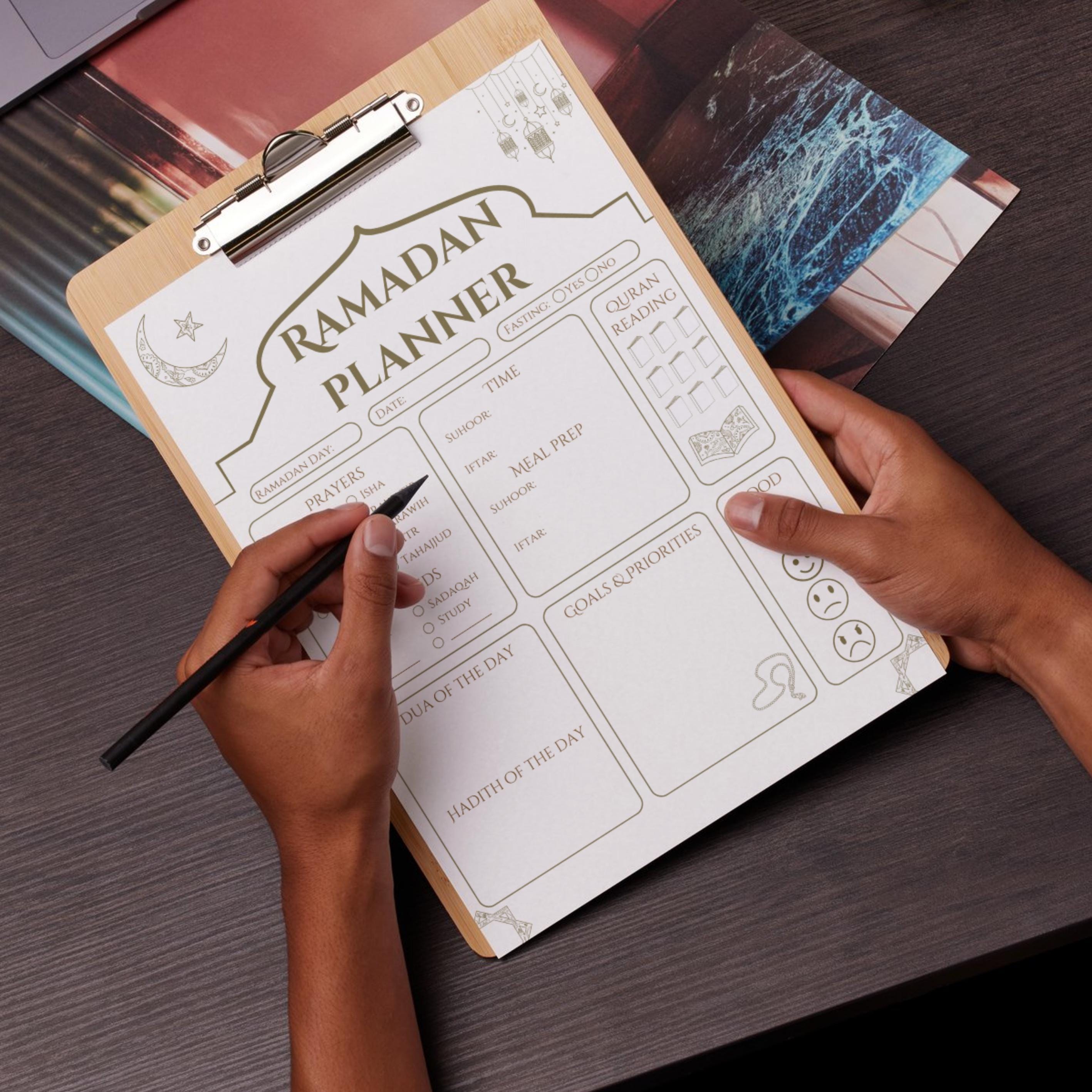 Ramadan Planner Printable – Islamic Planner, Prayer & Quran Tracker ...