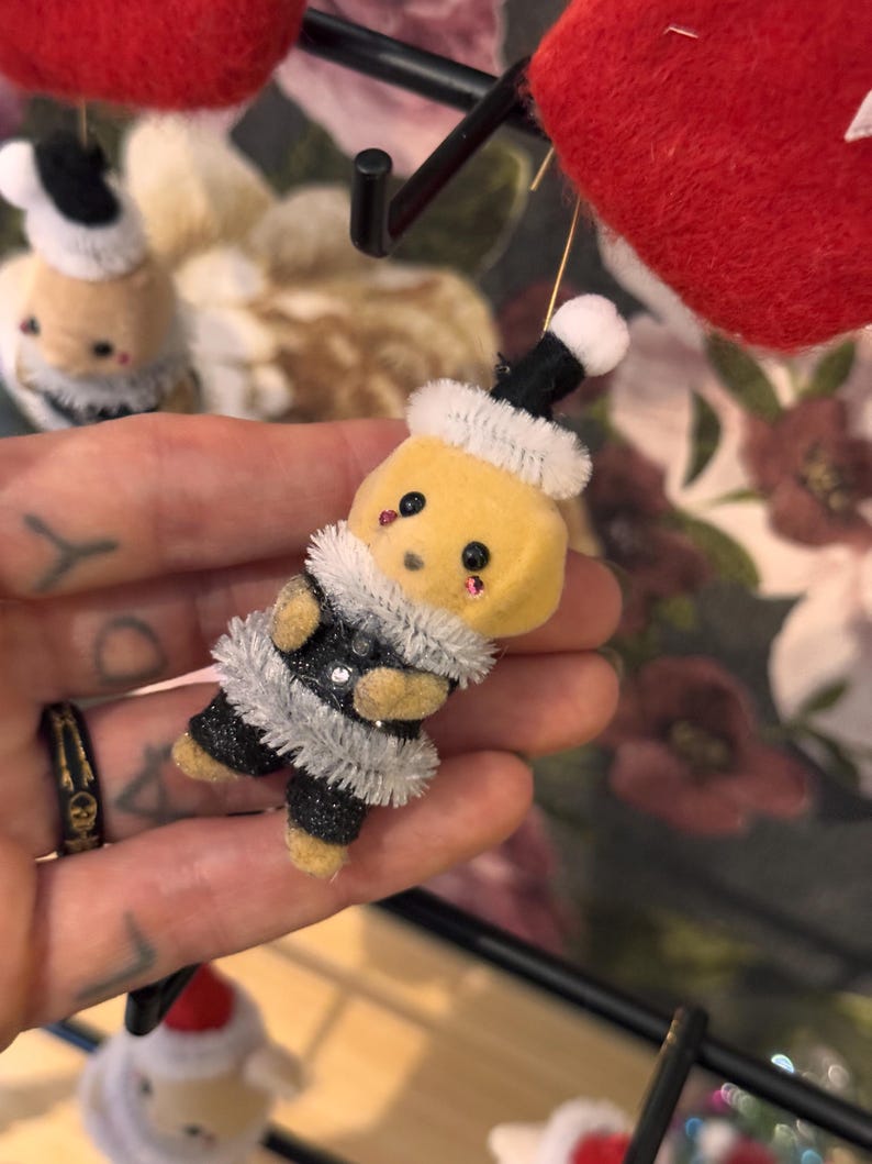 Custom Sylvanian Goth Santa Christmas Decoration - Trinket Figure - Etsy