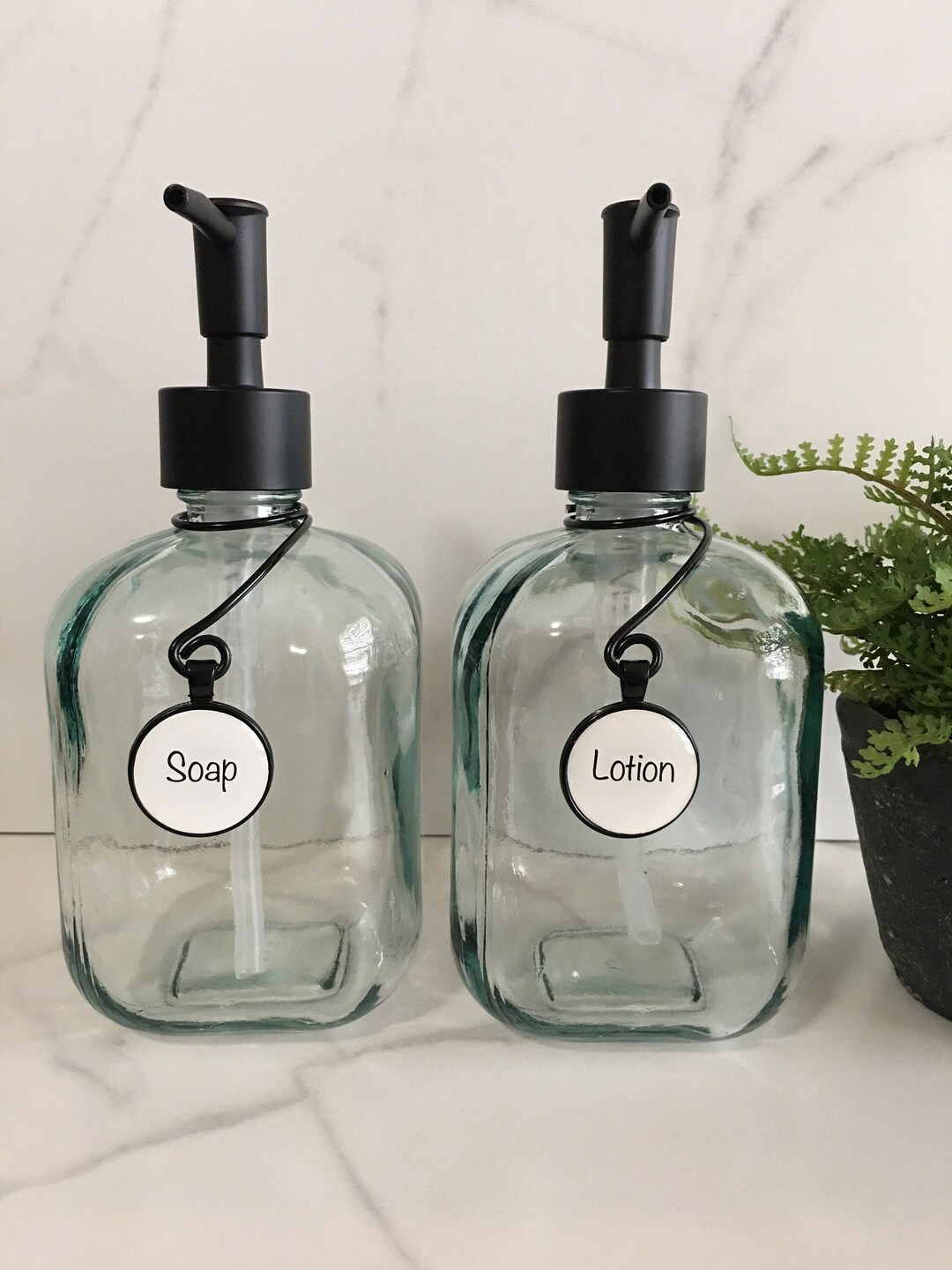 NEW | Modern Black Soap Dispenser Tags | Soap Tag | Lotion Tag | Soap ...