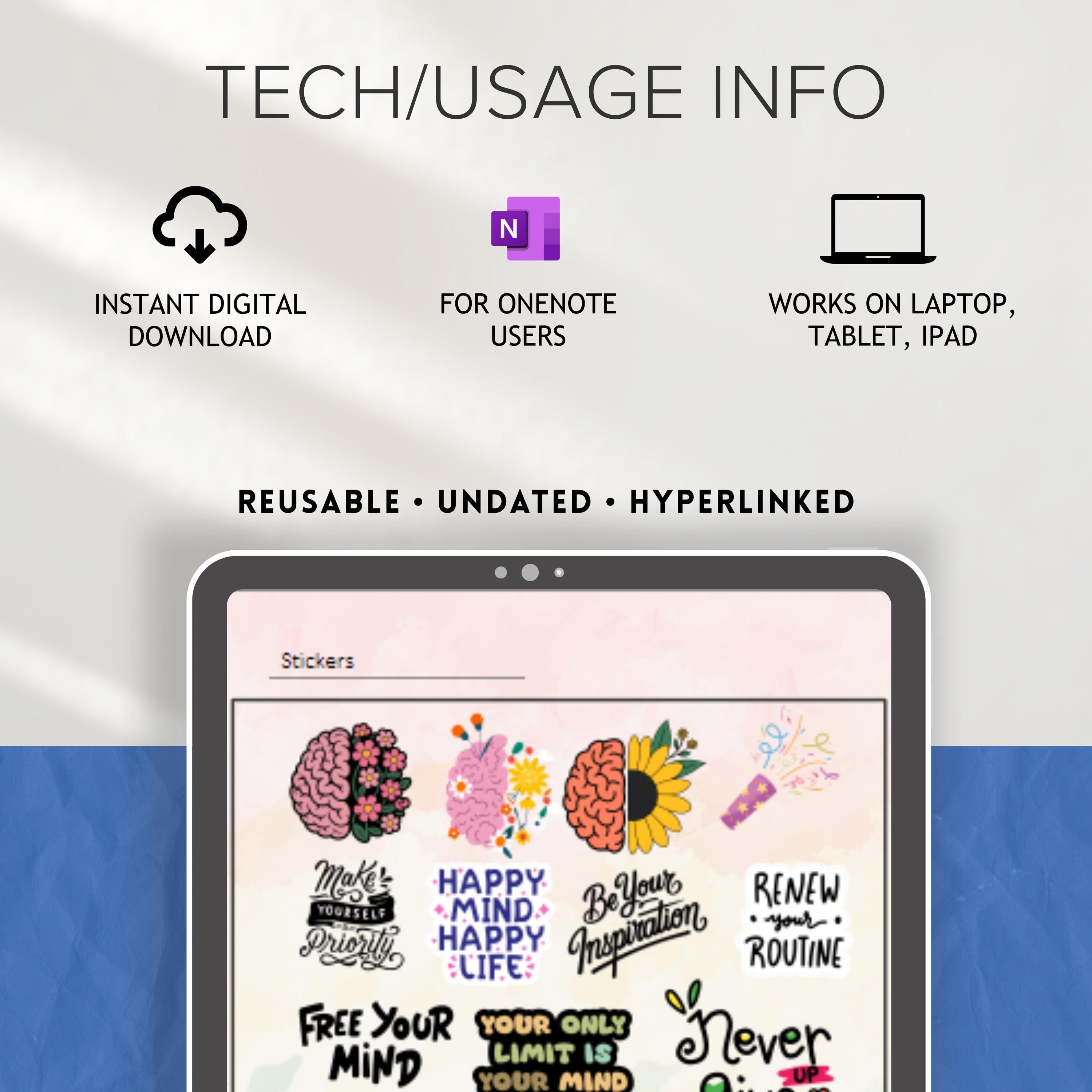 Onenote Planner – Editable Daily Routine Onenote Template for ADHD ...