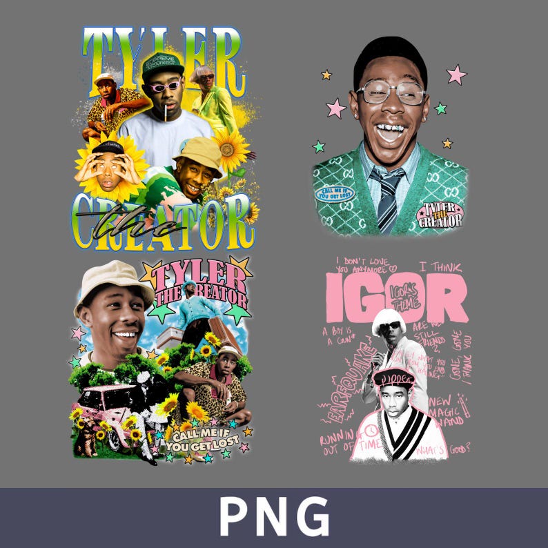 Vintage Tyler the Creator PNG, Tyler the Creator Rapper Shirt, Vintage ...