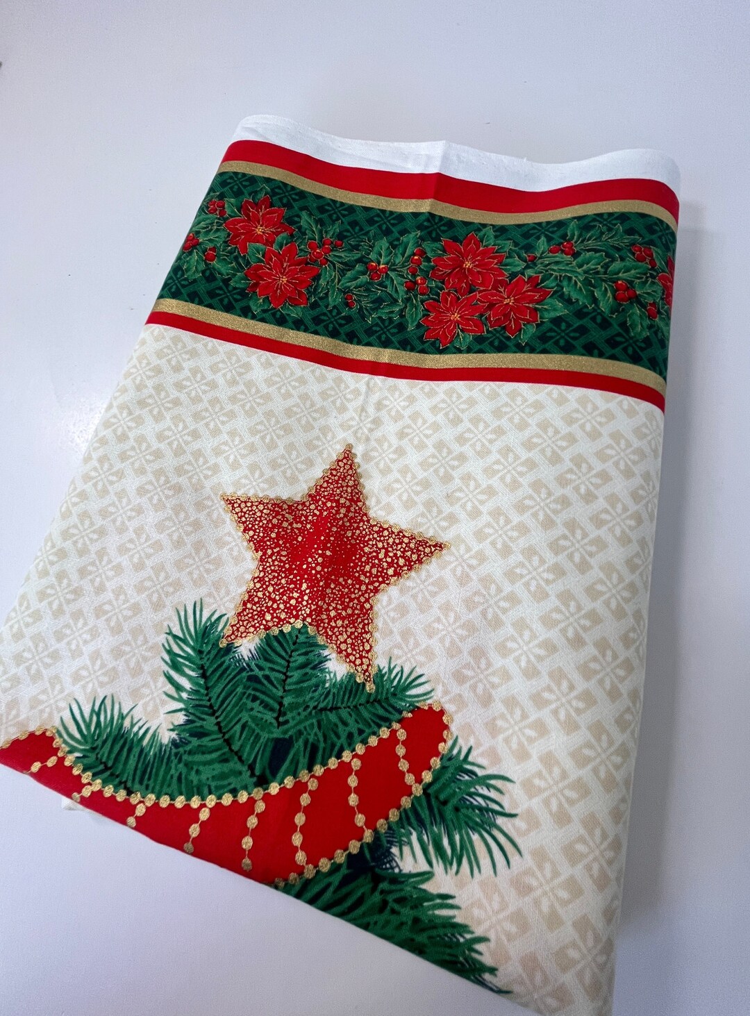 Christmas Tree Fabric Panel, Northcott Home for the Holidays 2216 ...