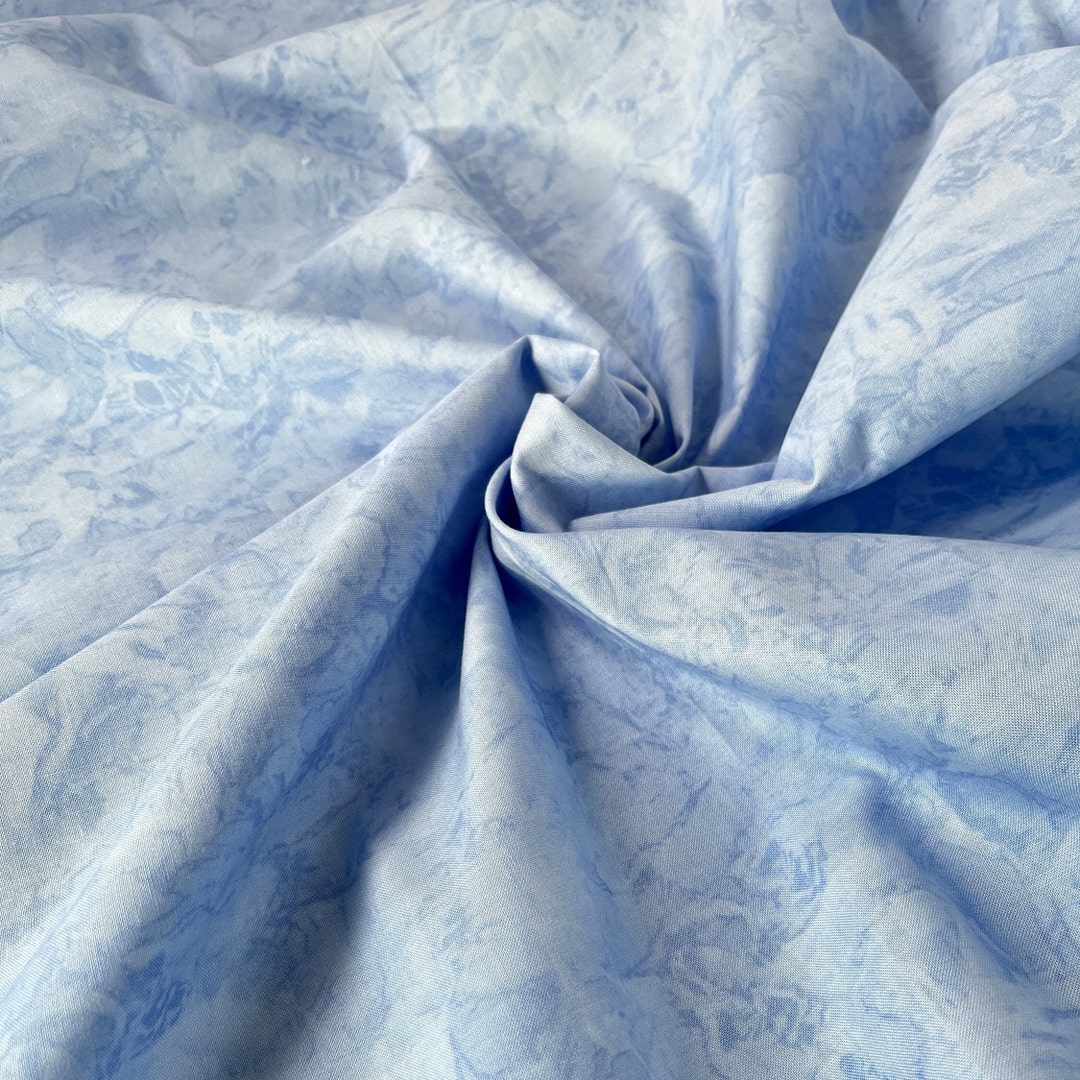 Blue Quilting Cotton Fabric by the Yard, Krystal by Michael Miller ...