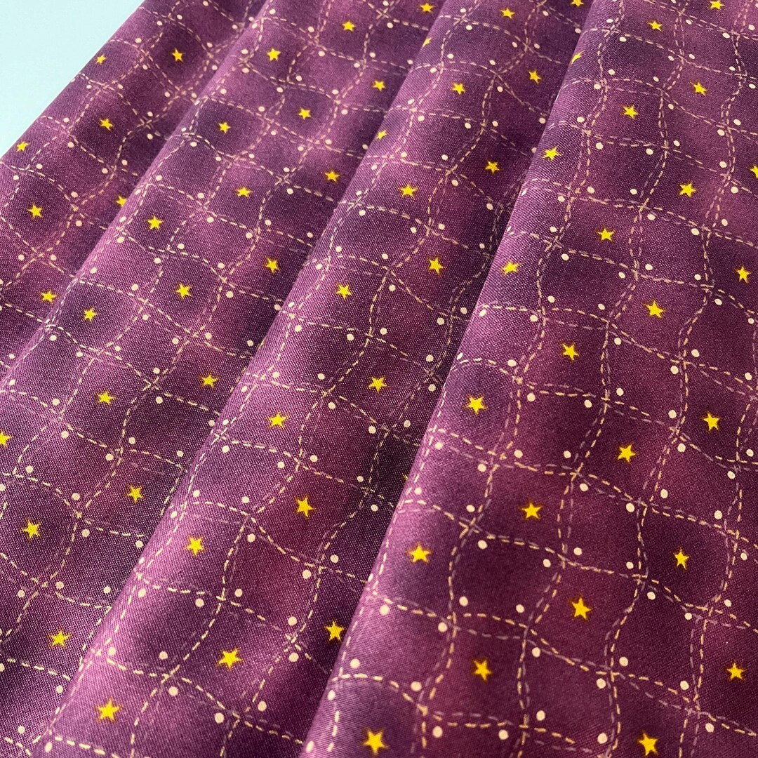 Purple Cotton Fabric, Twinkle Little Star by Jill Kemp for Red Rooster ...