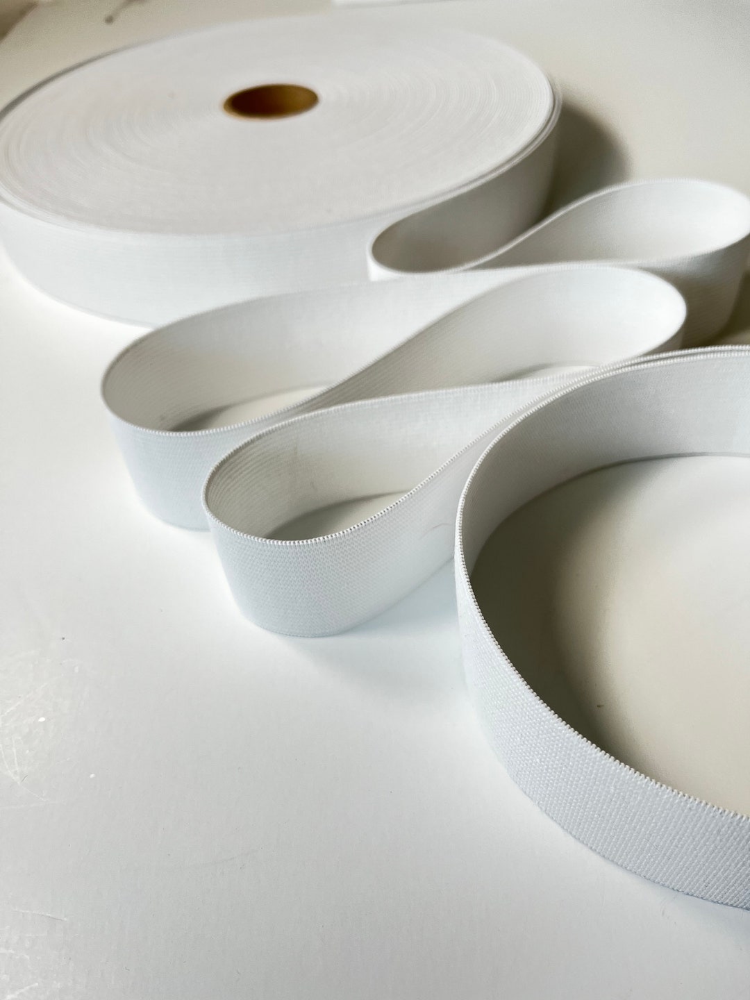 1 1/2 Wide, Flat, and Flexible Waistband Elastic, White, Sold by the ...