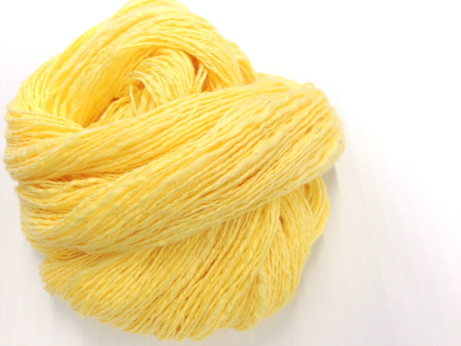 Yellow Knitting Yarn Mystery Yarn 3 Skeins Fingering Weight | Etsy