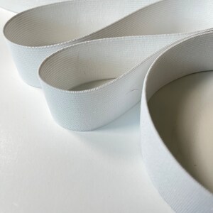 1 1/2 Wide, Flat, and Flexible Waistband Elastic, White, Sold by the ...