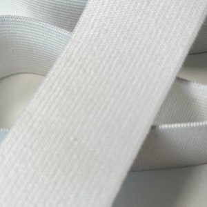 1 1/2 Wide, Flat, and Flexible Waistband Elastic, White, Sold by the ...