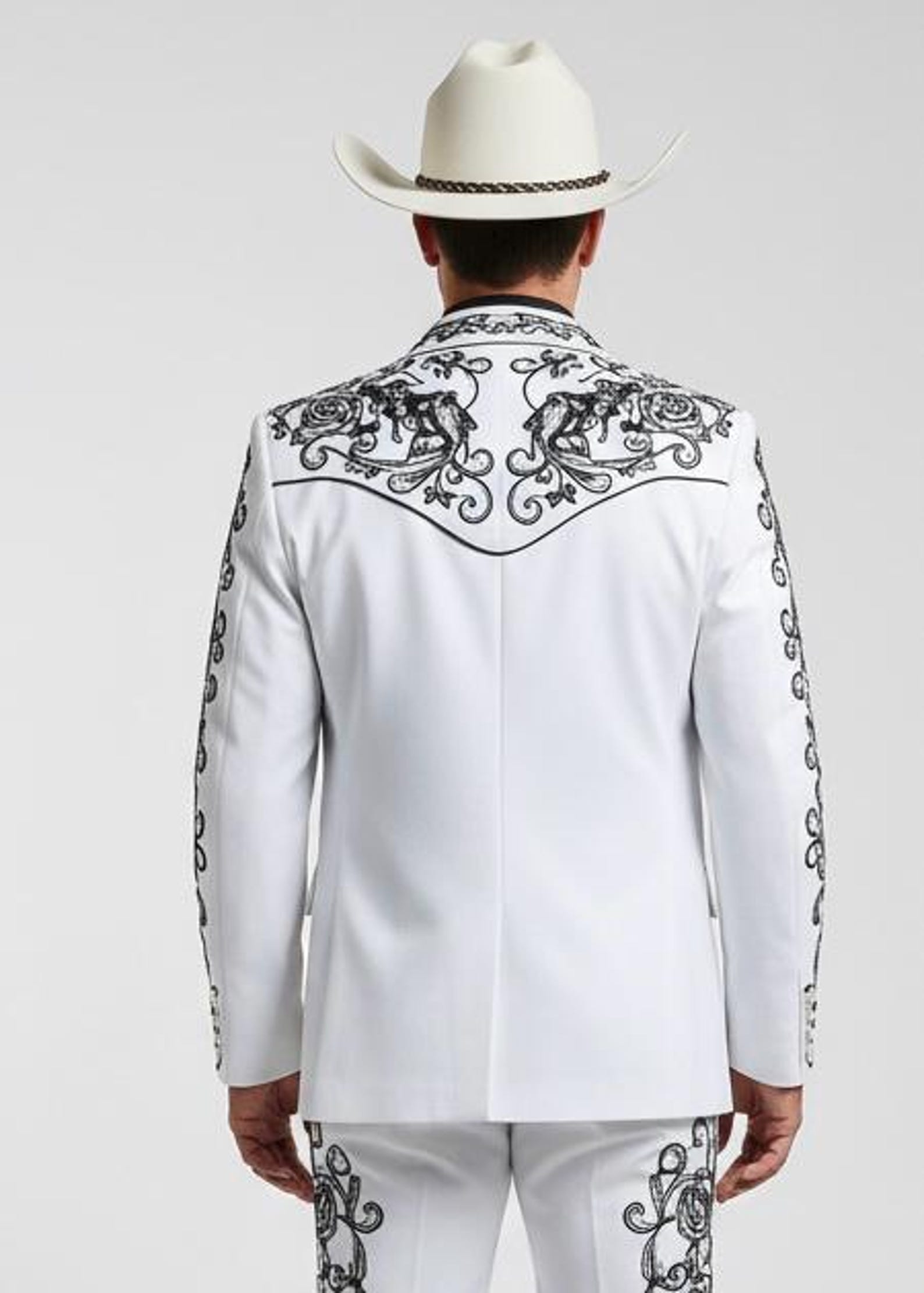Custom Embroidered Cowboy Wedding Suit: Slim-fit Western Tuxedo - Etsy