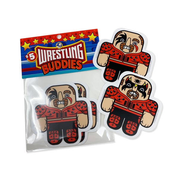 Wrestling Buddies Stickers - Etsy