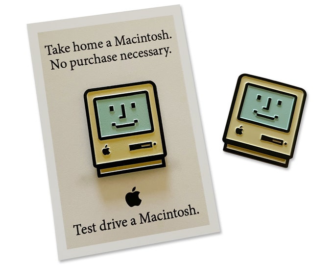 Retro 386 Computer BIG Enamel Pin - Etsy