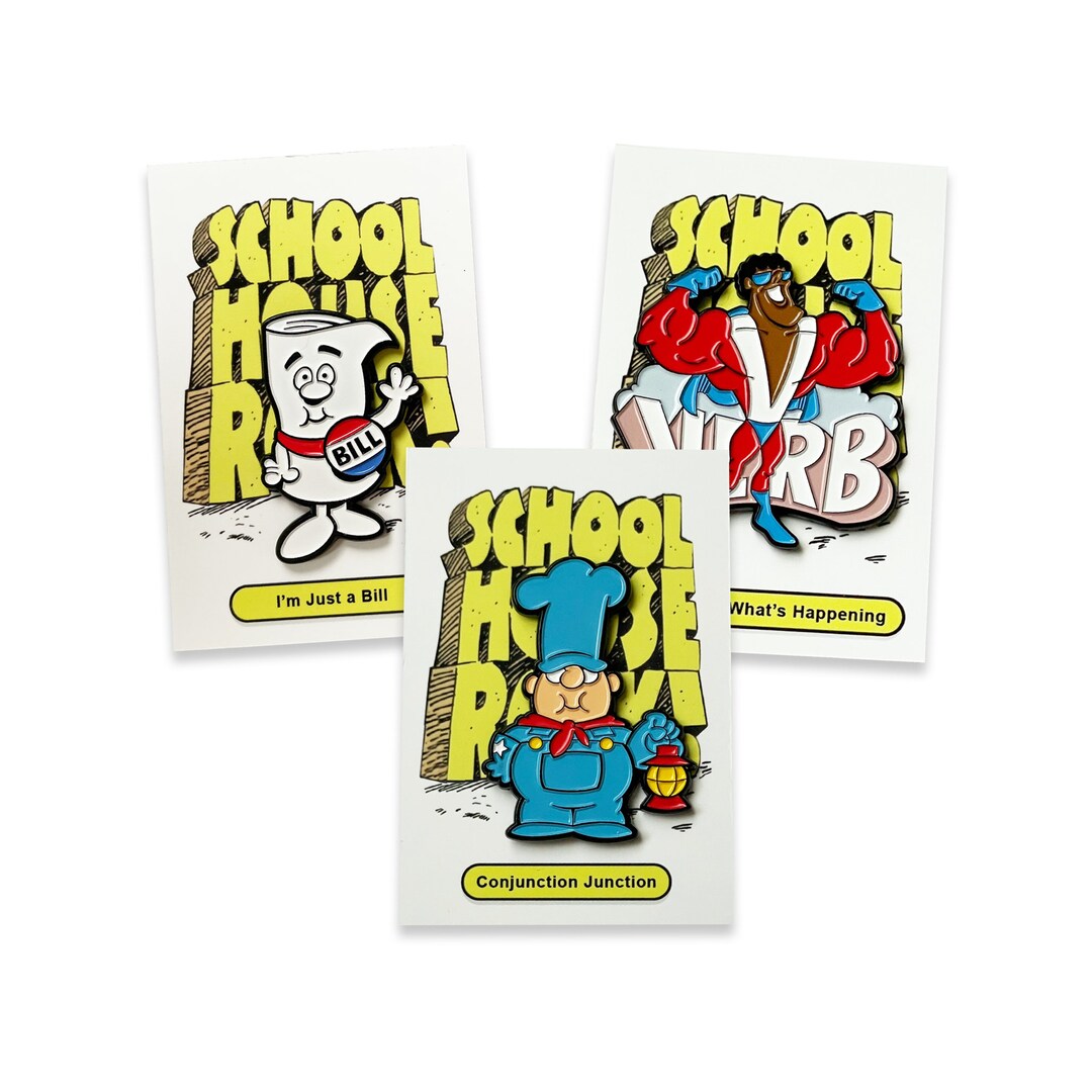 Schoolhouse Rock 3 Pin Pack Volume 2 - Etsy