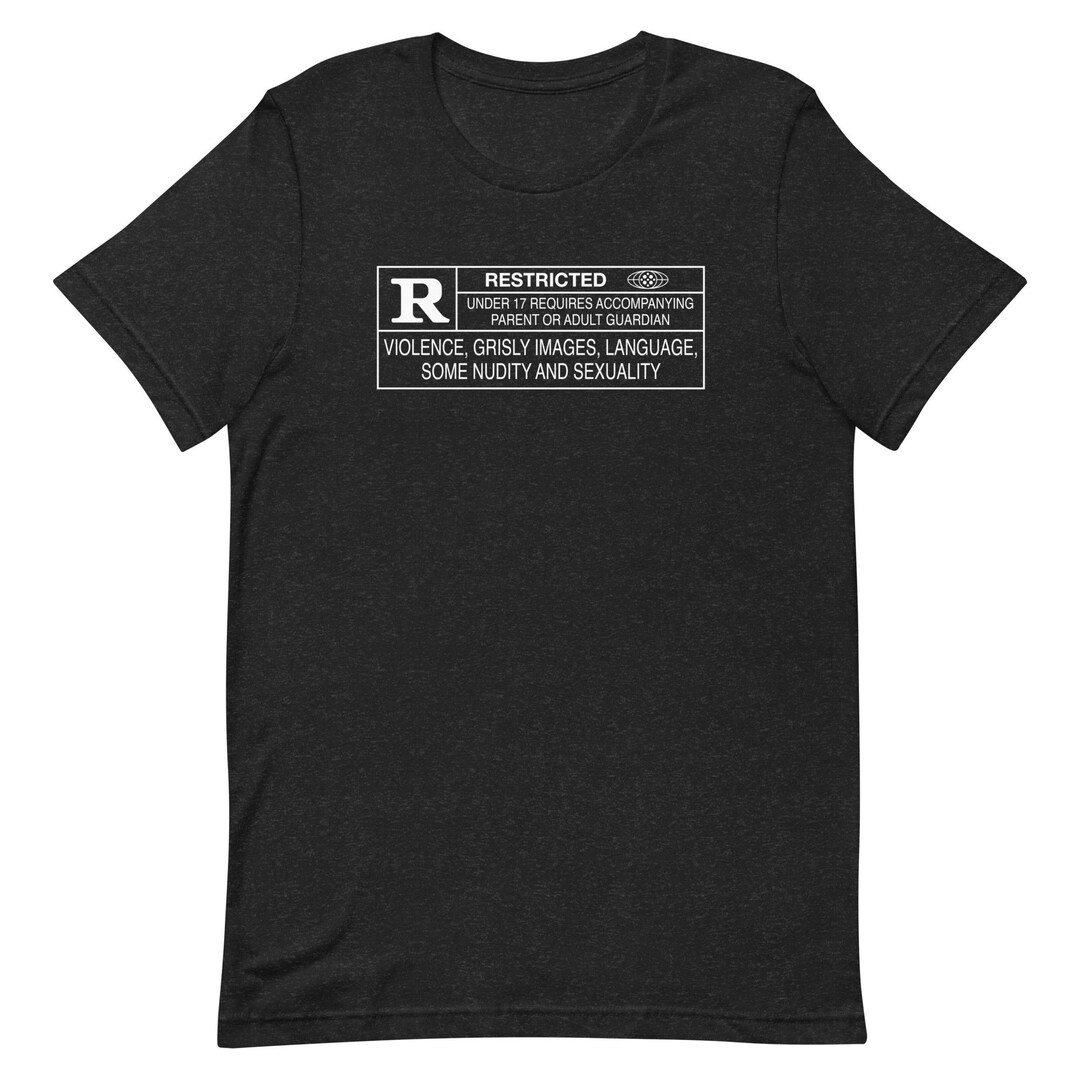 R - Rated T Shirt - Etsy