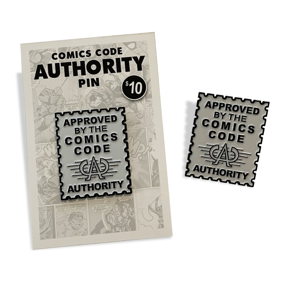 Comics Code Authority Pin - Etsy