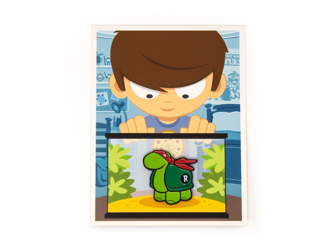 I LIKE TURTLES Raphael Pin - Etsy